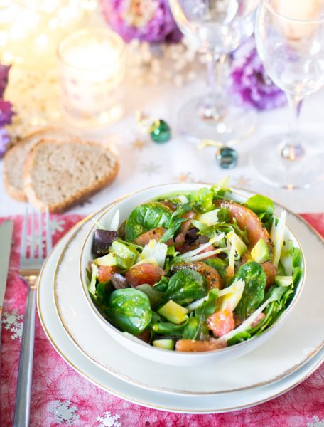 Idée salade simple, fraiche, légère et raffinée pour repas de fêtes